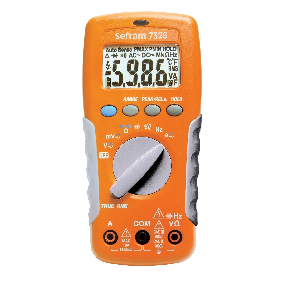 Multimetru digital TRMS (6000 counts, măsurare frecvențe & capacități) - Sefram 7326, 7327 ...