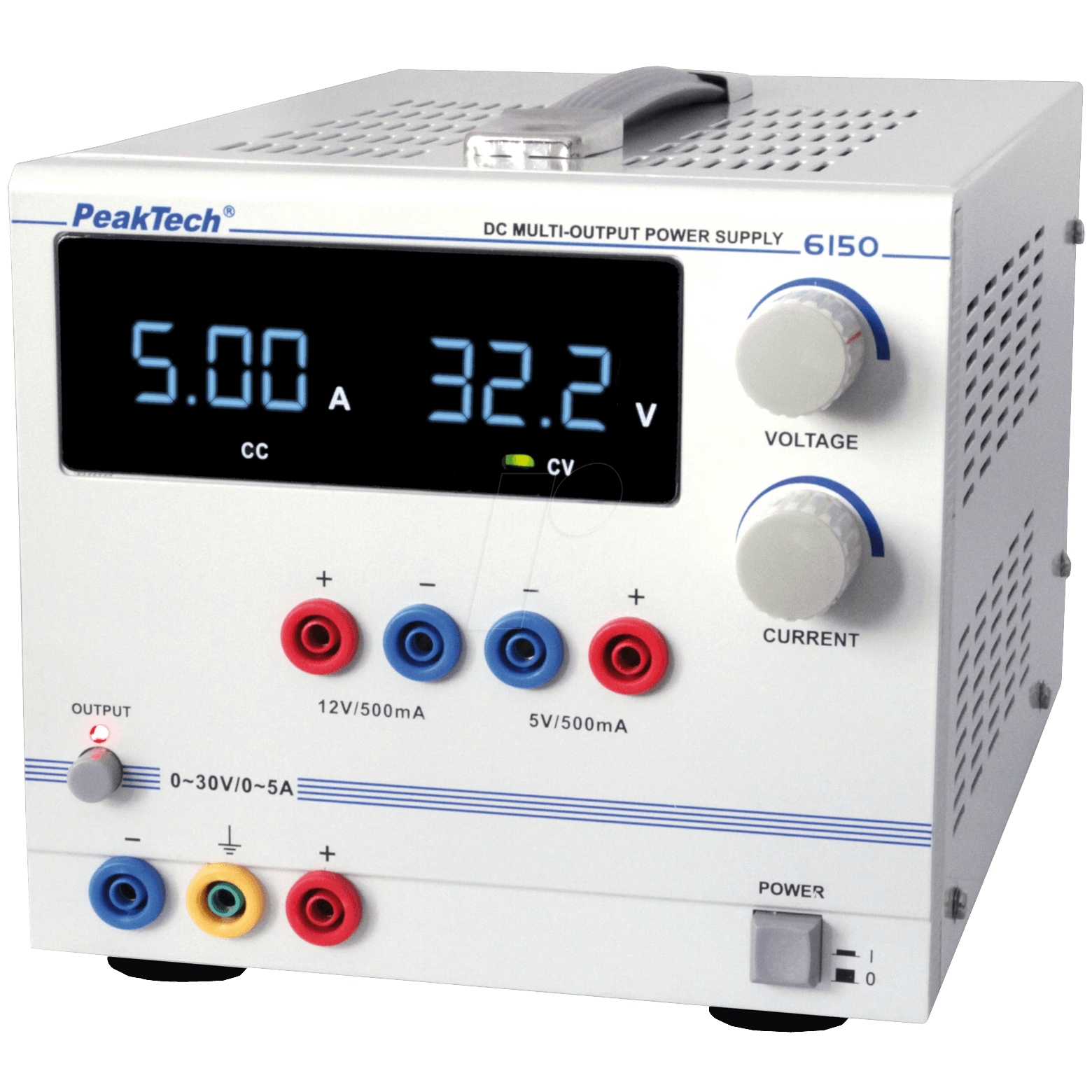 Peaktech P6140 & P6145 & P6150 - Regulated Laboratory Power Supplies ...